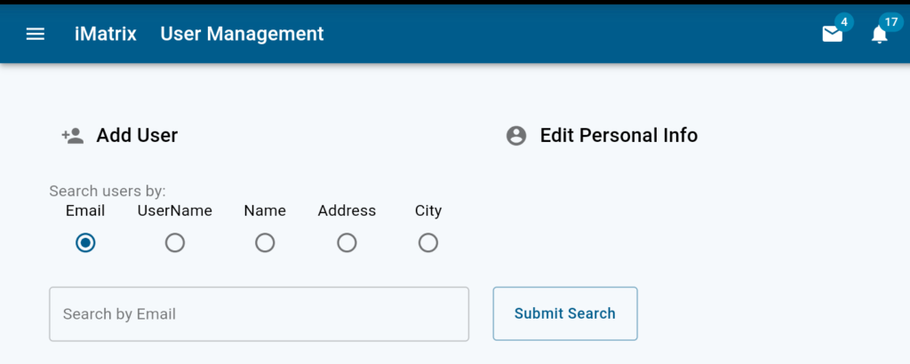Update Personal Account Information - iMatrix Systems